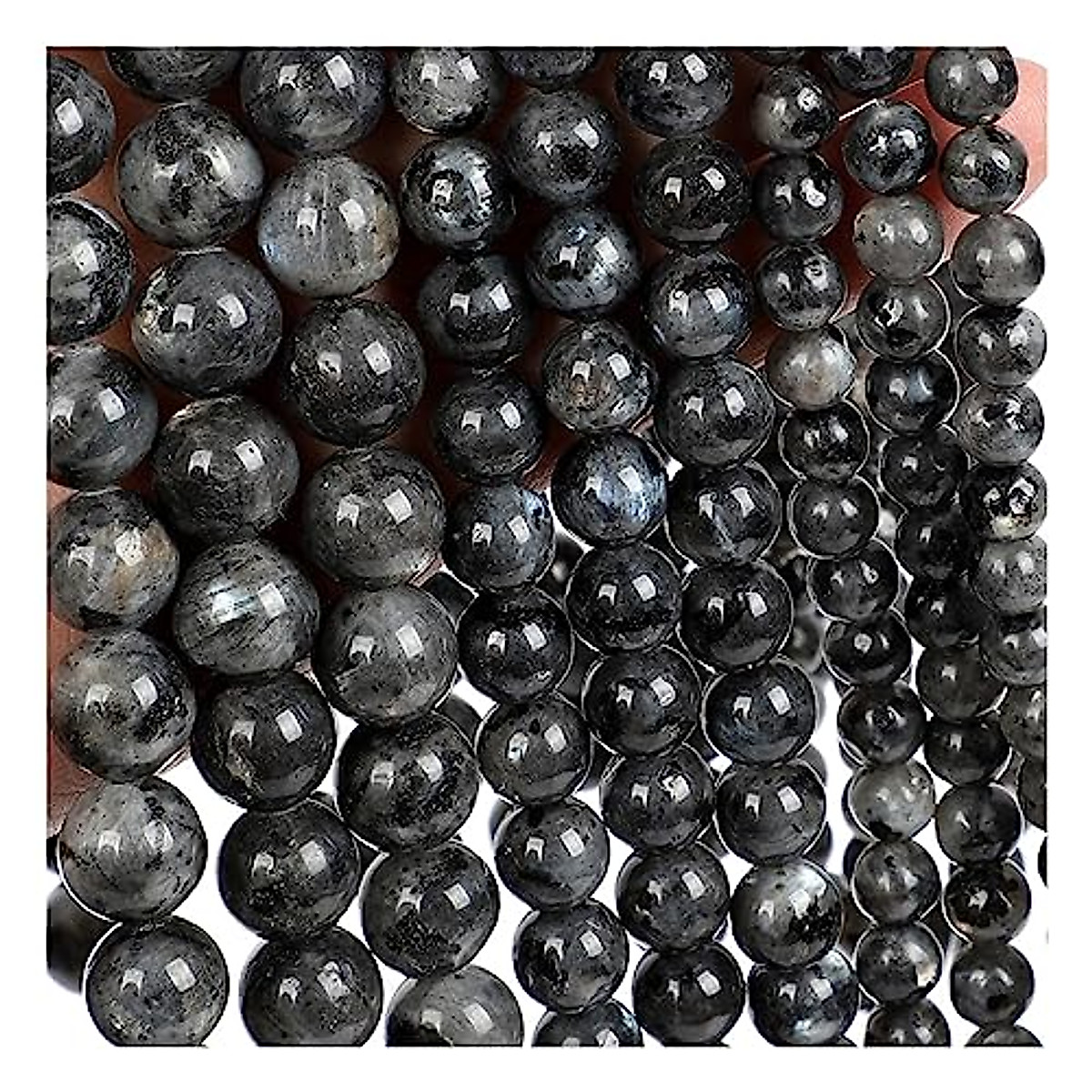 homeemoh 60pcs 6mm Real Gemstone Beads Natural Round Stone Beads Loose Quartz Beads Spacer Beads for Beading Crafts