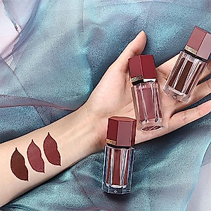 UCANBE 3 Pcs Powder-to-Cream Lip Color Matte Lipstick Set, Highly Pigmented Velvet Smooth Face Makeup Powder for Lip, Eye & Cheek, Non-sticky Long Lasting Makeup Lip Sticks Kit #1