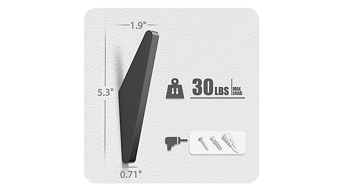 COCOYA 4Pack Metal Wall Hooks - Modern & Easy Install