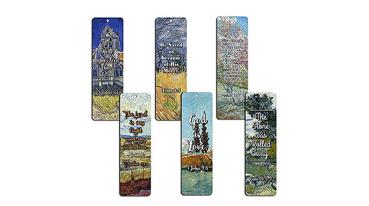 Christian Bible Scripture Bookmarks - 60 Pack for Faith & Inspiration