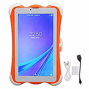 AMONIDA Kids Tablet, 6000mah Rechargeable Battery 7 Inch 1280x800 WiFi Kids Tablet for Reading (US Plug)