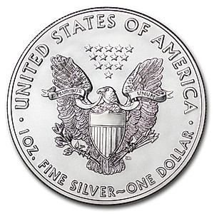 1986-2021 (Random Year) Lot of (10) 1 oz American Silver Eagle Coins Brilliant Uncirculated (Type 1) with Certificates of Authenticity BU