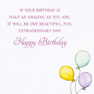 Papyrus Birthday Card for Her - Designed by Bella Pilar (Beautiful, Fun, Extraordinary Day)