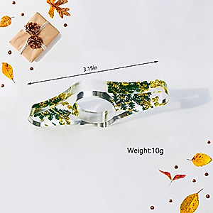 Thumb Book Page Holder Bookmark Dried Flower Resin Book Page Holder Transparent Handmade Personalized Flower Reading Accessories 2 Pcs (zisejia)