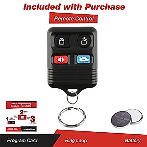 KeylessOption Keyless Entry Remote Car Key Fob Alarm for Ford F-150 Ranger Explorer Expedition Edge