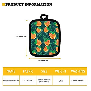 UNICEU Sunflower Rooster Print Pot Holders Set of 2, Kitchen Accessories, Heat Resistant Hoe Pads for Home Kitchen Cooking