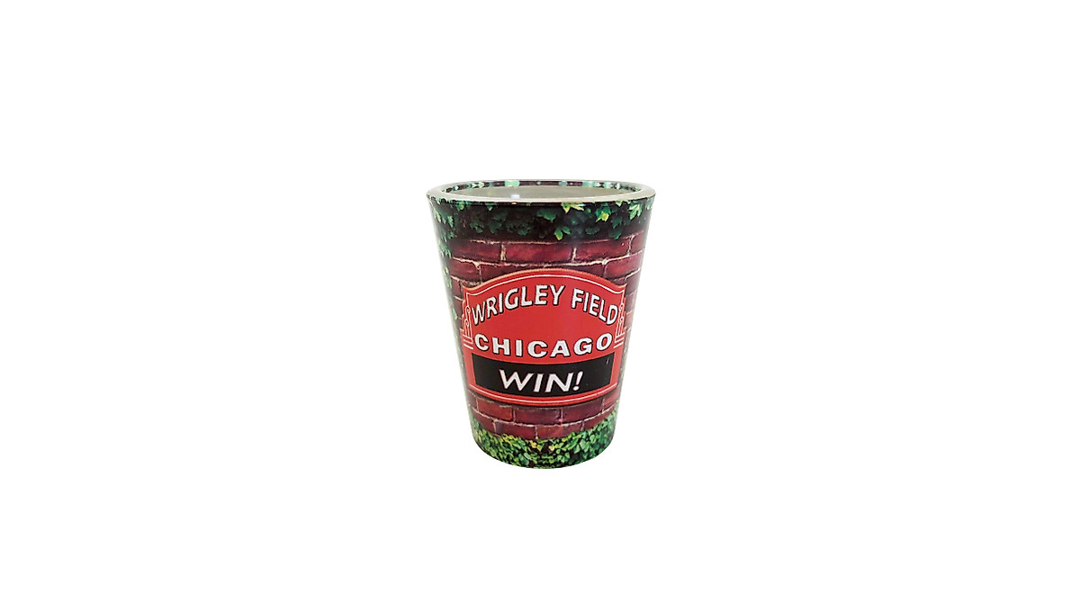 Wrigley Field Brick & Ivy Shot Glass - Chicago Souvenir
