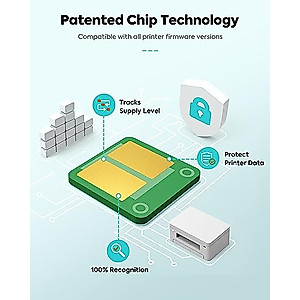 TESEN Remanufactured 822XL Ink Cartridge Replacement for Epson T822XL 822XL Work for WF-4820 WF-4833 WF-4830 WF-4834 Epson WF-3820 WF-3823 Latest Chip
