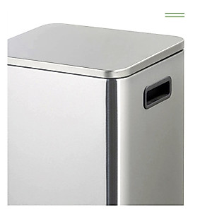 DYPASA Garbage Recycling Bin Metal Pedal Bin,Step Trash Can Trash Bin，Kitchen Trash Can with Lid，for Patios, Kitchens, and Outdoor Entertaining Kitchen Trash Can (Color : Gold)