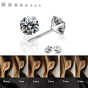 LECIEL Reusable Ear Piercing Gun Kit, Professional Body Nose Lip Piercing Kits with 16 Pairs Stud Earrings (6 Pairs Sterling Silver Stud Earrings+10 Pairs Gun Stud Earrings)