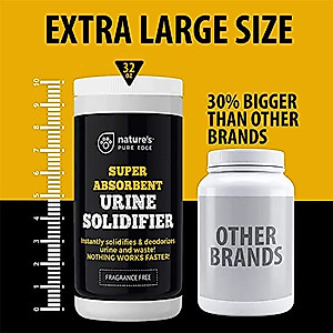 Portable Toilet Chemicals. Super Absorbent Urine Absorber Powder. Porta Gel Portable Clean Waste Chemicals. Deodorizer and Go Anywhere Bio Gel Gelling Agent for Portable Waste and Pet Loo.