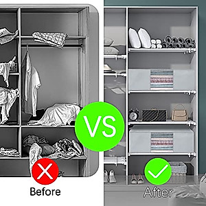 ZenTiky 3 Packs Large Clothes Storage Bag, Double Zipper Clothes Organizer with Clear Window for Store Quilt, Blanket, Pillow, Bed Sheet, Jacket (XL + L + M)