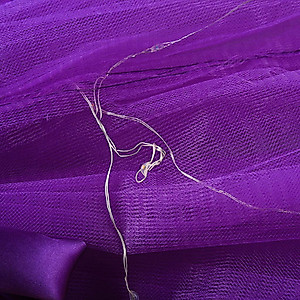 Birthday Tutu for Women Plus Size Skirt Princess Bulb Pleated Star Women Sequins with LED Tulle Skirt Small Mesh Skirt Purple