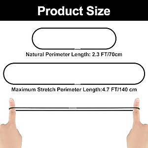 Qianyu 3 Pack Extra Large Rubber Bands Trash Can Bands Set Adjustable Garbage Can Elastic Bands Strong Elasticity Bag Litter Box Bands for Home Kitchen Office Tables Holder Straps