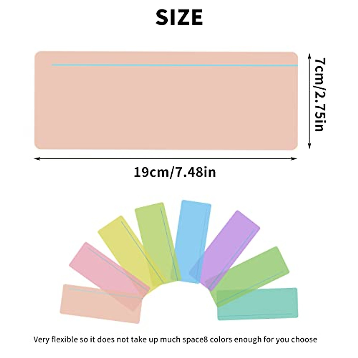 TIESOME 8Packs Dyslexia Overlay Ruler, Dyslexia Coloured Overlays for Reading Aids Colored Overlay for Dyslexia Aids for Children Helps with Reduce Visual Stress Reading Assistant