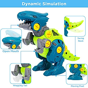 4PACK Easter Eggs Prefilled with Take Apart Dinosaur Toys for Kids,Easter Dinosaur Egg Dinosaur Building Kit for Easter Party Favors, Easter Basket Stuffers, Easter Egg Fillers, Easter Eggs Hunt.