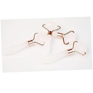 FRCOLOR Roller Jade Rolling Face Massager Jade Skin Rollers Jade Roller Face Massage Tools Facial Tools for Skin Care Massage Roller Scroll Wheel White Roller Stick Anti-Aging Skin Roller