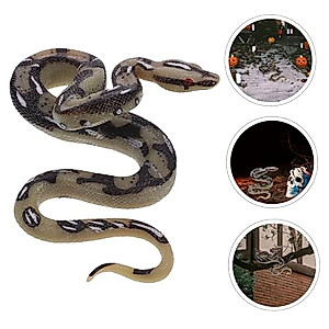 Amosfun 4pcs Kids Bracelets Crawling Toy kidcraft playset miniture Decoration boy Bracelets Fake Rattlesnake Snake Toys Fake Snake Prop Figures Artificial Snake Animal Large Pythons Miss