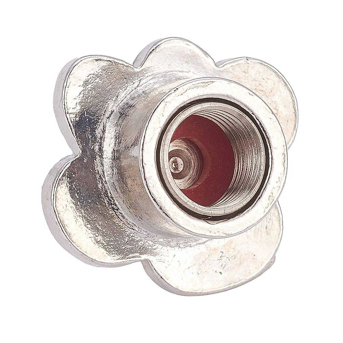 AuMoHall 4 Pack Crystal Paw Tire Valve Caps Bling Handmade Rhinestone Tire Valve Dust Caps Tire Rim Valve Stem Caps, Red