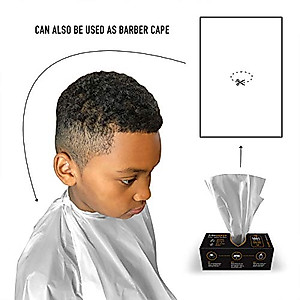 AtHomeBarber Disposable Plastic Sink Covers for Easy Clean Up When Cutting Hair Over the Bathroom Sink