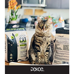 PeKoe All-Natural Odor Control & Clumping Cat Litter with Bamboo and Tea, 6-lb Bag (Pack of 1)