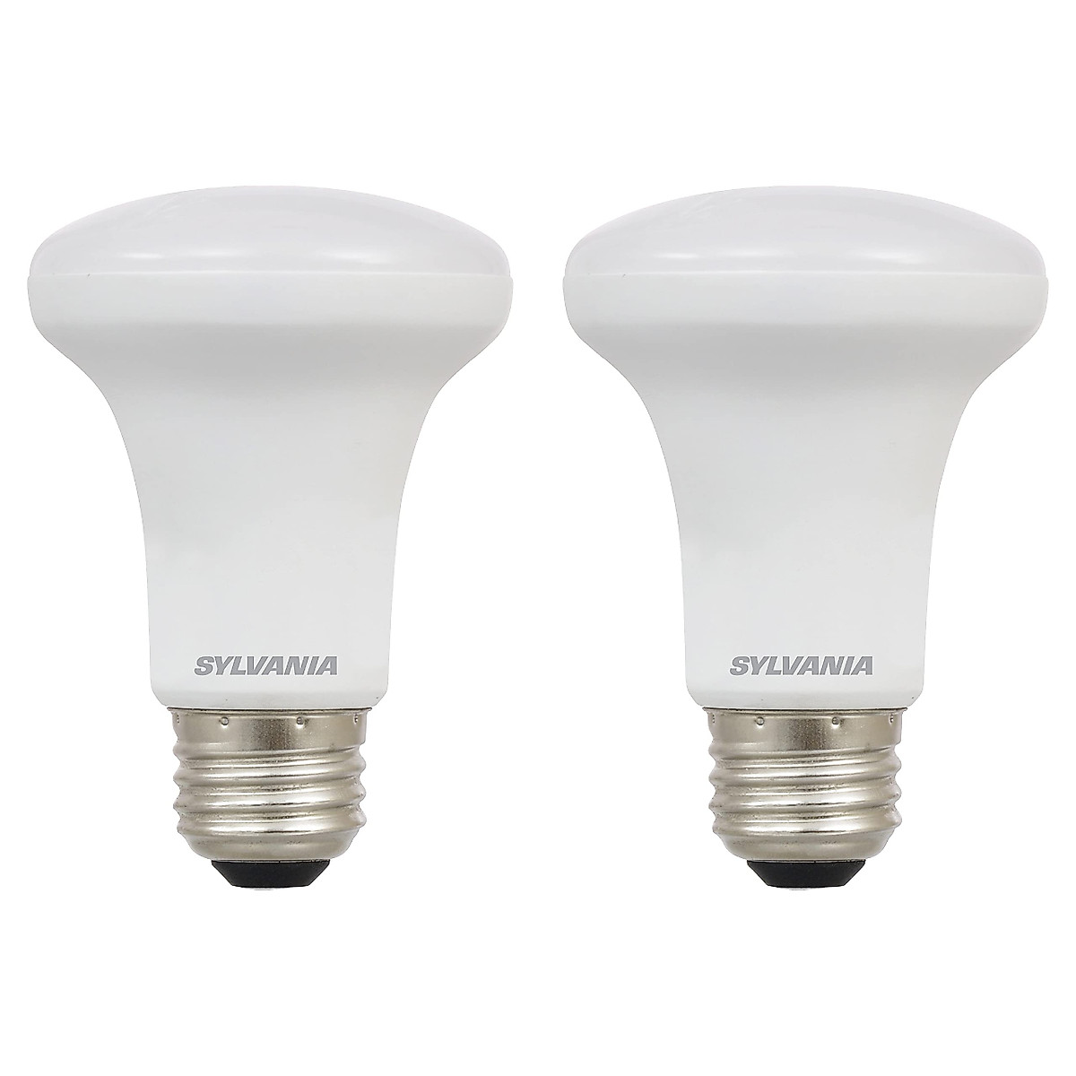 SYLVANIA LED Flood R20 Light Bulb, 50W=5W, 10 Year, 325 Lumens, E26 Medium Base, Dimmable, 2700K, Soft White - 2 Pack (73993)