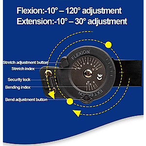 XBJYDMBDD Hinged Knee Brace ROM Knee Brace for ACL PCL Meniscus Ligament Sports Injuries Adjustable Knee Orthosis for Men Women Adjustable Knee Immobilizer