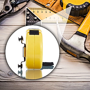 Small Metal Tape Measure Holder Clip Measuring Tape Belt Holder Occidental Tape Tool Tape Measure Belt Clip Tape Holder for Tool Belt with Mounting Screw for Drill Leather Pocket Tool (8)