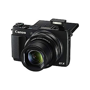 Canon Cameras Genuine PS G1 X Mark II 12.8MP Black - International Version (No Warranty)
