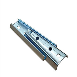 KAIISSA 4.7 Inch Concealed Headboard Panel Wall Fixing Brackets, Heavy Duty Interlocking Hangers Furniture Connector, Universal Metal Sectional Sofa Interlocking Connector for Sofa, Bed (2 Pair)