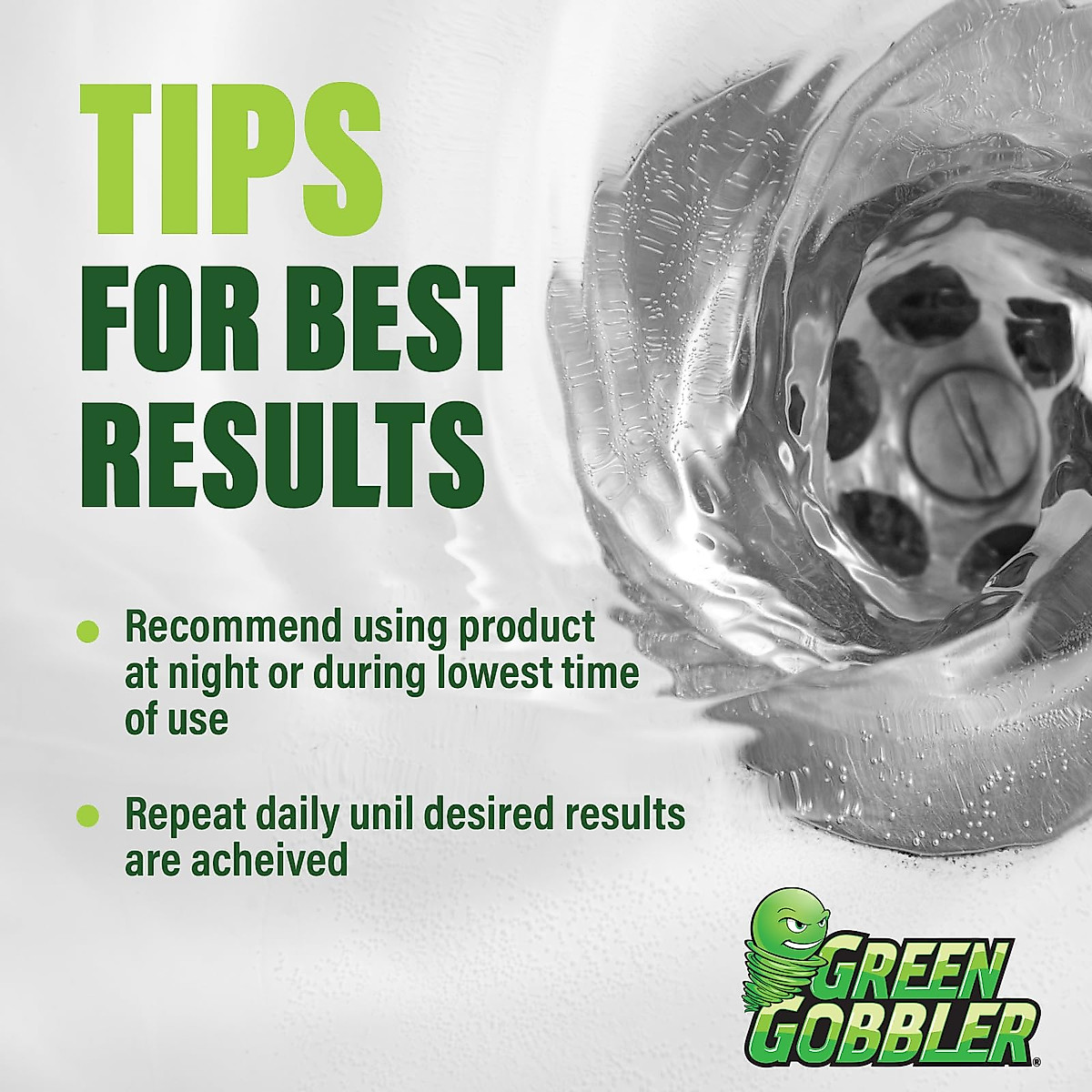 Green Gobbler Fruit Fly Goodbye Gel Drain Treatment | Drain Fly Killer | Fruit Fly Killer | Drain Flies Treatment | Fruit Flies Treatment | Drain Fly & Fruit Fly Eliminator (1 Gallon)