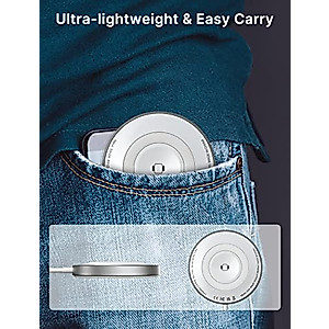 Basesailor Magnetic Wireless Charger with USB Adapter, 3 in 1 Portable Travel Cordless Qi Fast Charging Pad Station for MagSafe, iPhone 14 13 12 11 Plus Pro Max Mini,AirPods 3 2 Pro,Samsung S23 S22