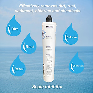 KleenWater KWH3200S Compatible with Hoshizaki 4HC-H H9655-11 Commercial Water Filter, Set of 3