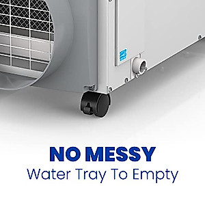 AprilAire E100C Pro 100-Pint Whole-House Dehumidifier with Castors, Energy Star Certified, Commercial-Grade Whole-Home Dehumidifier for Basement, Crawlspace, or Whole House up to 5,500 sq. ft.