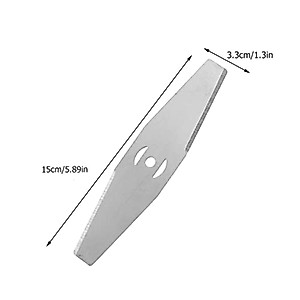 YARNOW Metal Lawn Mower Saw Blade Head Replacement 8pcs Brush Cutter Metal Lawn Cutter Rotary Weed Brush Blades Weed Eater Razor Trimmer Head for Garden Mower