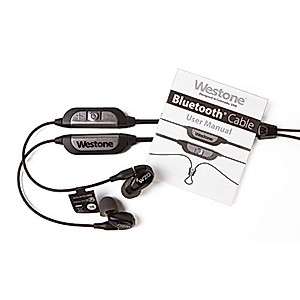 Westone W20 Dual-Driver True-Fit Earphones with MMCX Audio and Bluetooth Cables