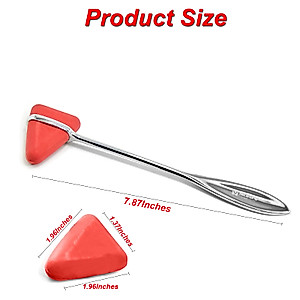 MEDSPO Professional Medical Reflex Hammer | Neurological Diagnostic | Surgical Taylor Percussion | Rubber Head | Neurological Neuro Instruments Tools (Taylor Reflex Hammer)