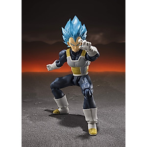TAMASHII NATIONS Bandai S.H. Figuarts Super Saiyan God Super Saiyan Vegeta Dragon Ball Super: Broly Action Figure