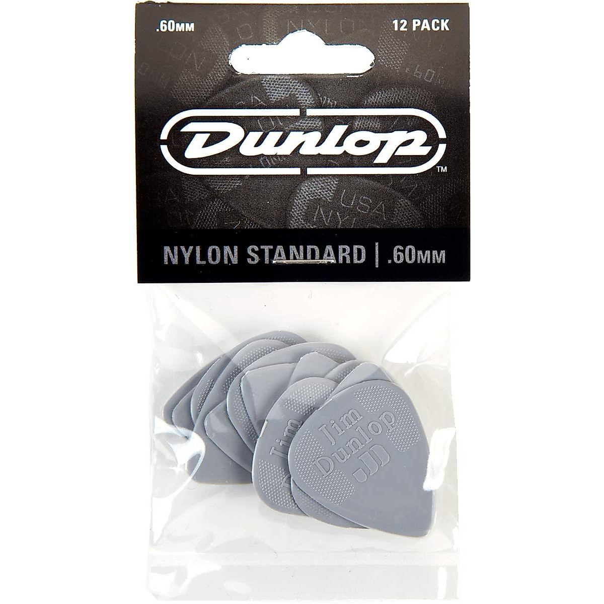 Dunlop Nylon Standard Guitar Pick .60 mm 1 Dozen