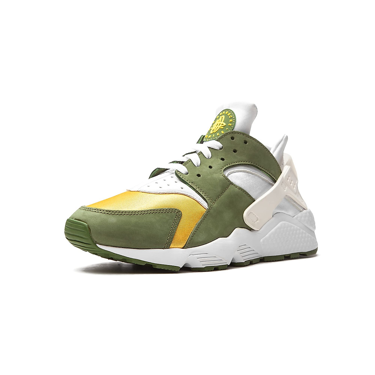 Nike Air Huarache LE x Stussy 'Dark Olive' 2021 US 4