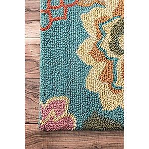 nuLOOM Isabella Hand Tufted Wool Area Rug, 5' x 7' 6", Multi