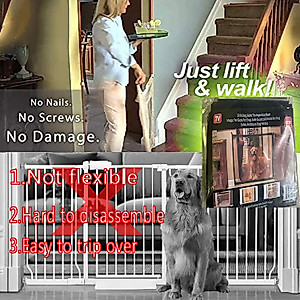 Pet Safety Guard Mesh Dog Gate [Easy-Series 70.9''x28.3'' ],Pet Gate Magic Gate for Dogs,Portable Folding Safety Gates Install Anywhere Wide Safety Fence for Hall Doorway and Stair