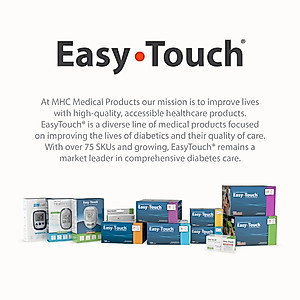 EasyTouch U-100 Insulin Syringe with Needle, 29G 1cc 1/2-Inch (12.7mm), Box of 100