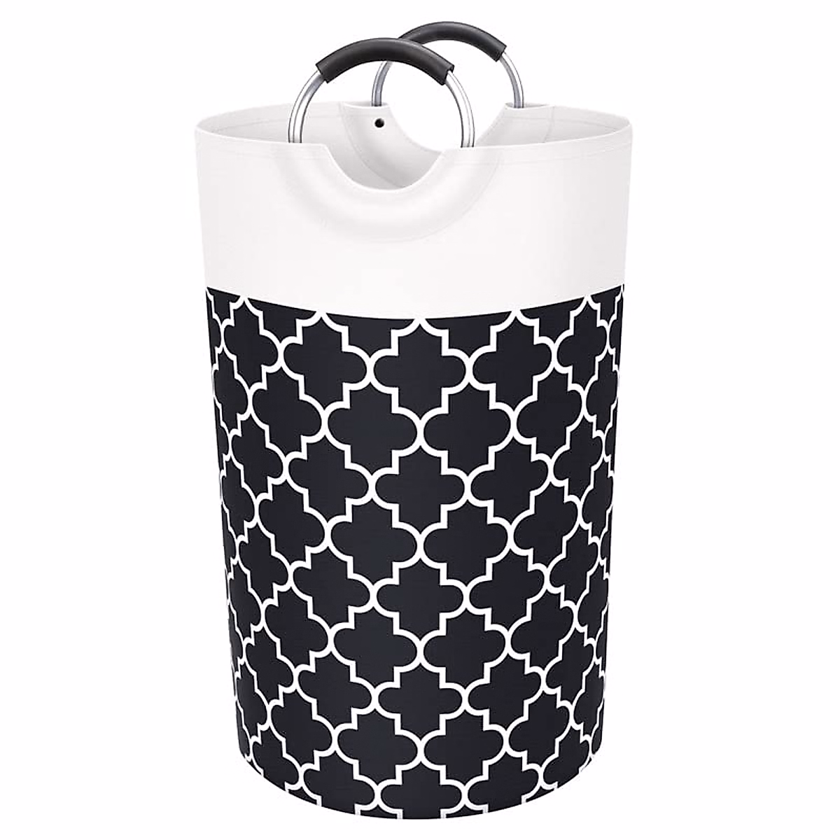 82L Laundry Basket, Laundry Hamper, Hampers for Laundry, Clothes Baskets Collapsible With Handles Waterproof Travel Bathroom College Essentials Storage For College Dorm, Family(Black)