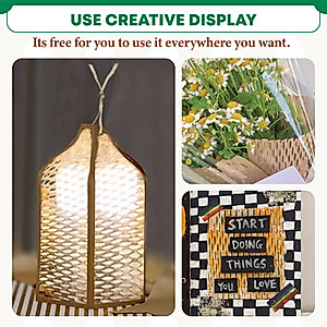 TDZWIN Honeycomb Packing Paper, 15"x 213' Eco Friendly Packing Paper for moving, Recyclable Honeycomb Packing Paper Wrapping Protective Roll With 12 Fragile Sticker Labels & 100Ft Jute Twine Brown