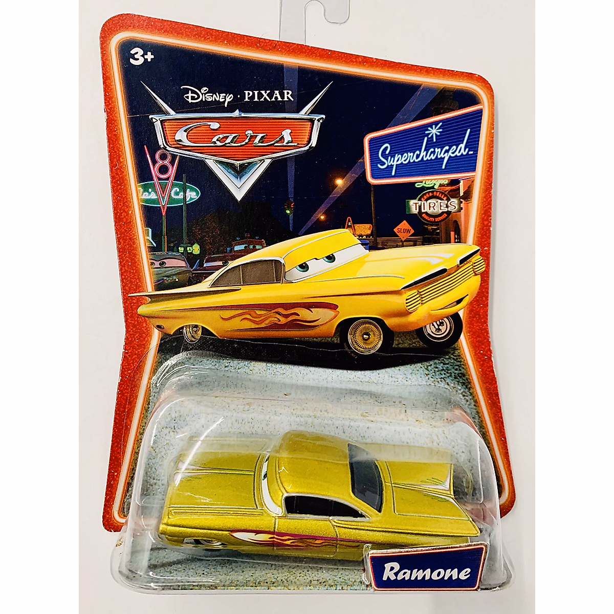 Yellow (Gold) Ramone Disney Cars Movie 1:55 Scale Supercharged Edition Mattel