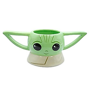 STAR WARS: The Mandalorian Grogu Sculpted Ceramic Mug | Holds 20 Ounces