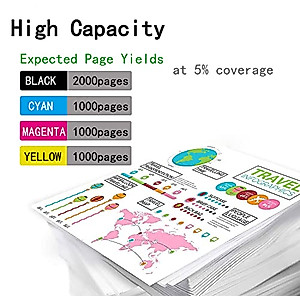 FUDEECON Toner Cartridges 4 Pack Compatible Cartridge for Xerox WorkCentre 6027 6022 6020 6025 Printer 1 Magenta 106R02757 1 Yellow 106R02758 1 Black 106R02759 1 Cyan 106R02756