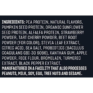 Vega Premium Sport Protein Berry Protein Powder, Vegan, Non GMO, Gluten Free Plant Based Protein Powder Drink Mix, NSF Certified for Sport, 28.3 oz