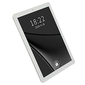 LBEC Tablet, Dual Cards Dual Standby for 11 8 Core 10 Inch Tablet 100240V HD IPS Screen 3GB RAM 64GB ROM Silver for School for Daily for Women (US Plug)